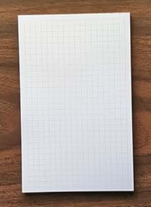 Amazon.com : Graph Note Pad, 5" x 8", 50 Sheets, 1/4" Grid Spacing ...
