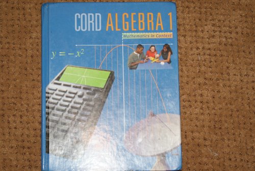 Cord Algebra 1: Mathematics in Context: Cord: 9780538671217: Amazon.com ...