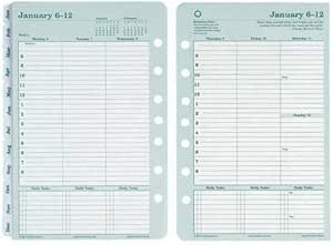Amazon.com : Franklin Covey Original Planner Refill, Two Pages Per Day ...