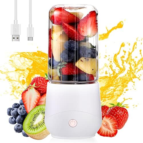 Electric Portable Blender USB Rechargeable Juicer Mini Blender with 4 ...