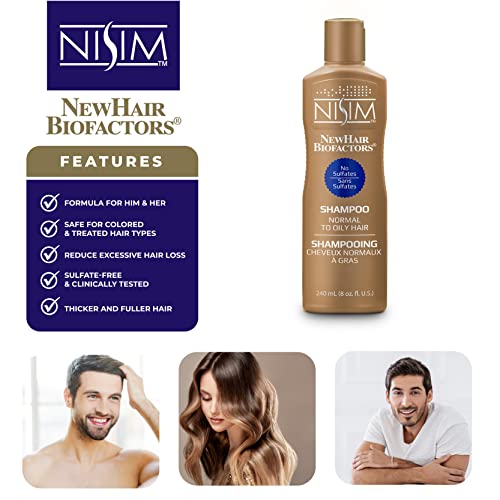 NISIM NewHair BioFactors Shampoo for Normal To Oily Hair - Deep ...