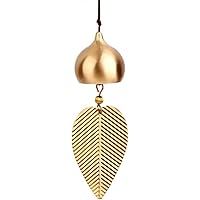 Amazon.com : Gold Leaf Hanging Bell for Door Opening Shopkeeper Bell ...
