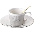 Amazon.com: RUNLAIKEJI Mirror Reflection Cup and Saucer, 8 oz Mirror ...