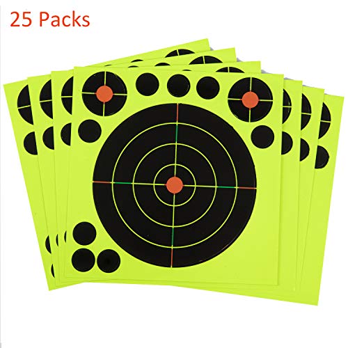 Buy GearOZ Fluorescent Yellow Shooting Target Sticker Paper- High ...