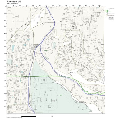 Buy ZIP Code Wall of Riverdale, UT ZIP Code Laminated Online at ...