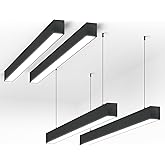 Barrina LED Linear Light, 0-10V Dimmable Hanging Light Fixtures, 2700K ...