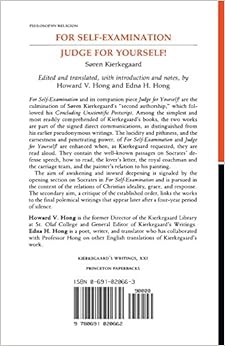 For Self-Examination/Judge for Yourselves : Kierkegaard's Writings, Vol ...