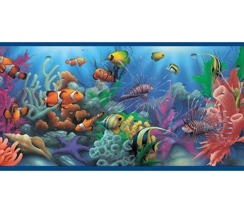 Aquarium Tropical Fish Wallpaper Border: Amazon.co.uk: DIY & Tools