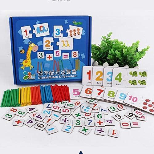 Montessori Counting Toys Learning Set Toddlers Abacus Math Words Game ...