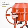 SUNCOO 4/5HP Electric Concrete Cement Mixer 5 Cu Ft Mortar Mixing ...
