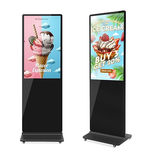 QIXZOCV 37 Inch Indoor Digital Signage Display Kiosk LCD Standing ...