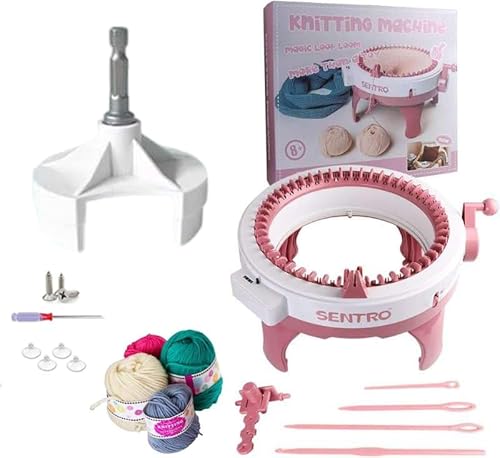 SENTRO 48 Needles Knitting Machine with Electric Adapter, Smart Weaving ...