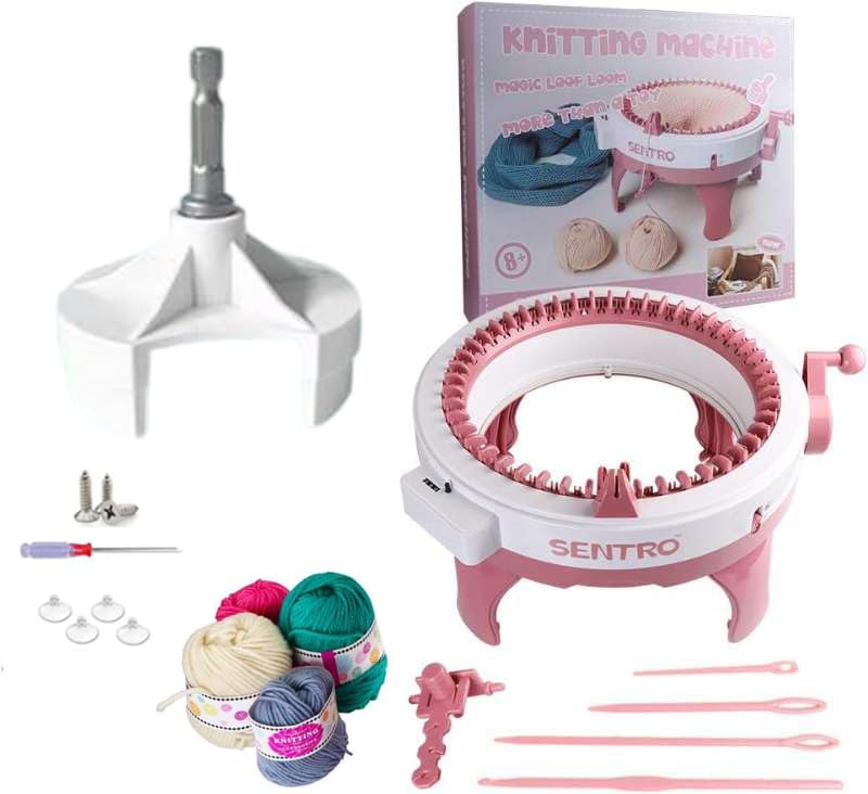 Umootek SENTRO Knitting Machine, 48 Needles Smart Weaving Loom Round ...