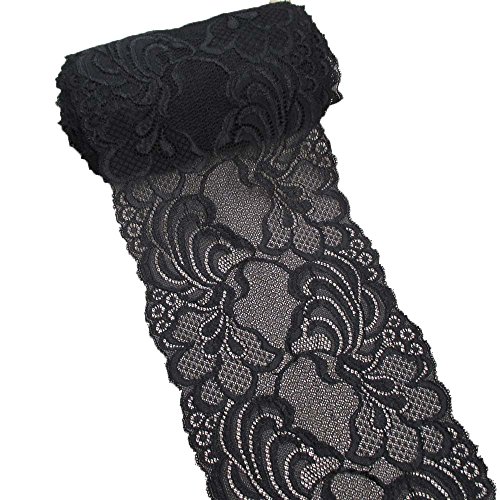 6 inch wide stretch lace with 100% quality and %100 service