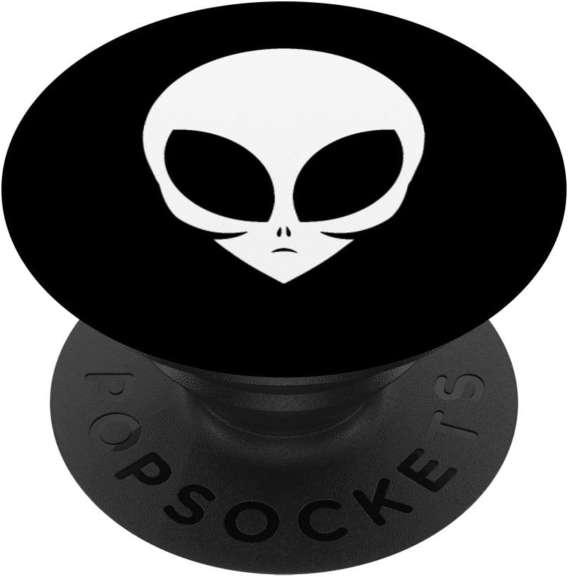 Funny UFO Space Extraterrestrial Life Alien Head Funny Alien PopSockets ...
