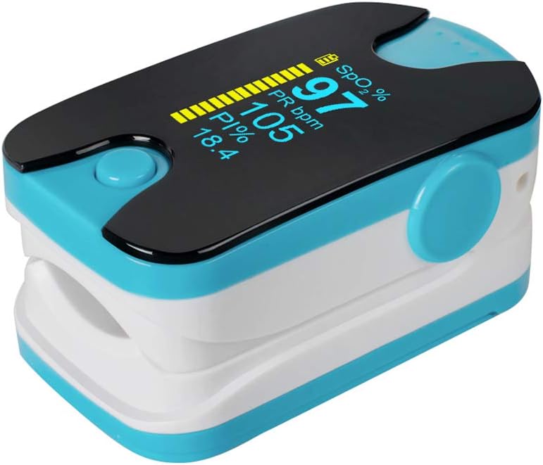 Finlon Portable OLED Finger Pulse Tester 4 Parameter Waveform Monitor ...