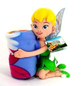 Amazon.com: Disney Fairies Tinkerbell Plush Stuffed Doll w/ Throw ...