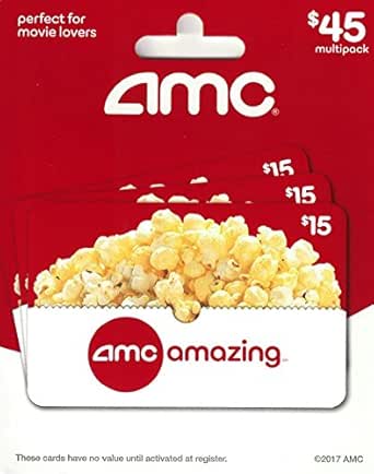 Amazon.com: AMC Theatre Gift Cards, Multipack of 3 - $15 : Gift Cards