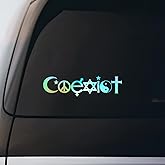 Amazon.com: Coexist Peace Religion Sticker Decal Notebook Car Laptop 8 ...