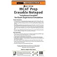 MCAT Prep Erasable Notepad (noteboard booklet) with Staedtler Marker ...
