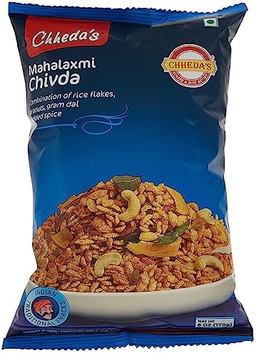 Chheda's Mahalaxmi Chivda 170g | Authentic Indian Namkeen | Traditional Indian Snacks. price in ...