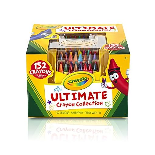 Crayola Ultimate Crayon Box Collection (152ct), Bulk Kids Crayon Caddy ...