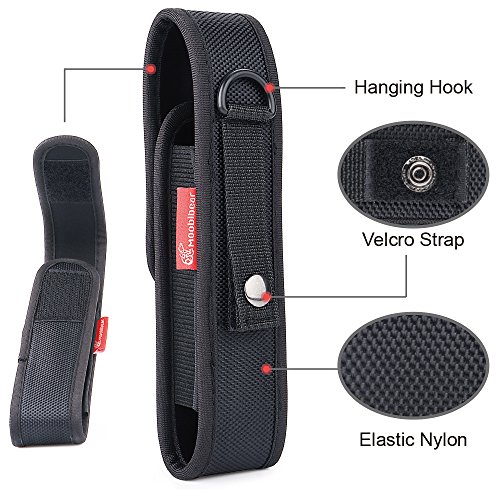 Moobibear 2-Pack Nylon Flashlight Holster for Duty Belt, Adjustable ...
