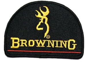 Amazon.com: Browning Classic Firearms Gun Crest Patch Applique BLACK ...