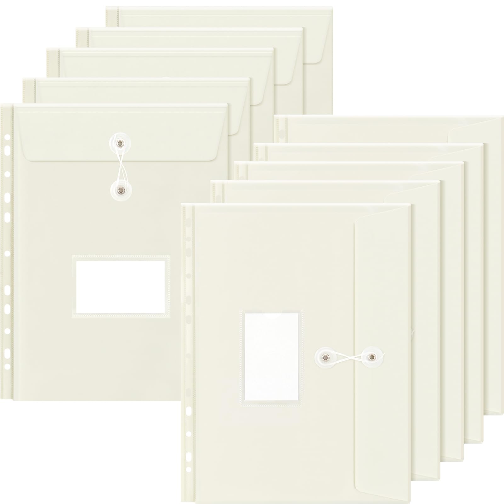 Uquelic Expandable Binder Pockets for Letter and A4 Size Colorful ...
