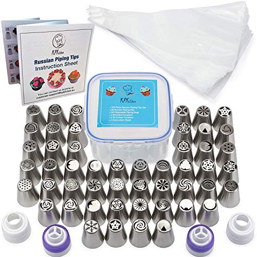 Piping Tips 29 Pieces Russian Set Cake Decorating ... – Grandado Cake ...