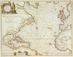 Amazon.com: Historical Map of the Atlantic Ocean, 1650, Antique Map ...