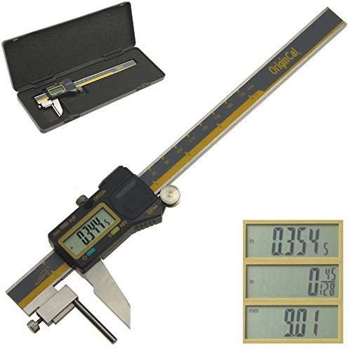 iGaging Digital Pipe/Tube Thickness Caliper Absolute Inch/mm/Fractions ...