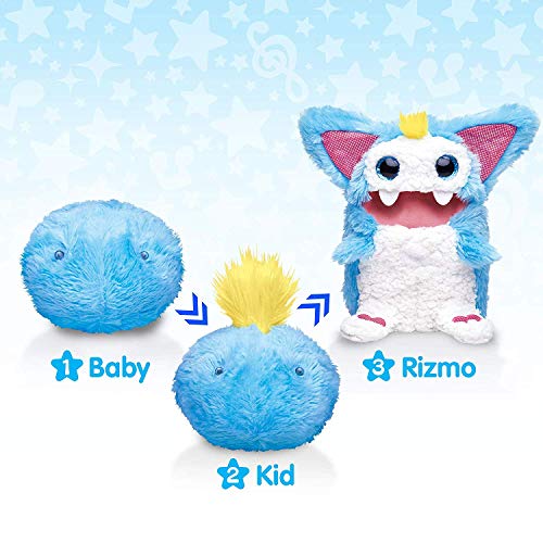 Rizmo Evolving Musical Friend Interactive Plush Toy with Fun Games, Aqua | Pricepulse