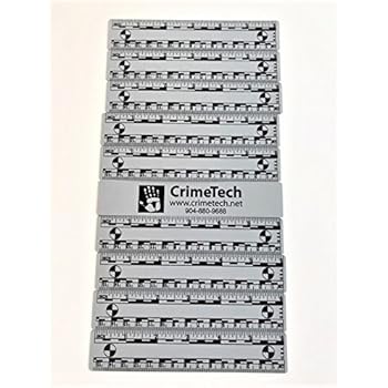 Amazon.com : DGK 4N6 Set of 5 Forensic Ruler ABFO Scales Inches and ...