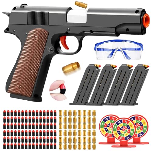 Toy Gun Soft Foam Bullets Education Model,Cool Toy Pistol Shooting ...