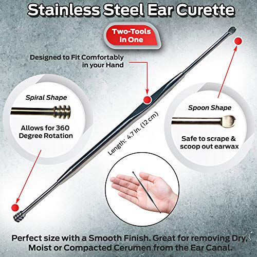 EARPROS Complete Ear Wax Removal Kit - with 25 Bio-Based Disposable ...
