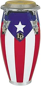 LPM198-PR LPMC Mini Tunable Puerto Rican Flag Wood Conga : Musical ...