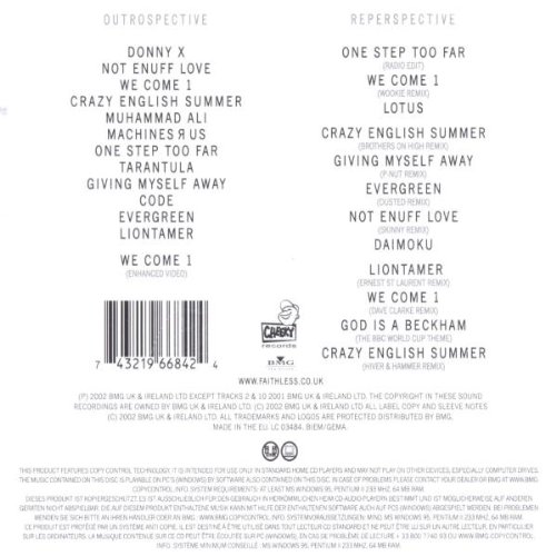 Disco de Faithless: «Outrospective (Reperspective the Remixes)»