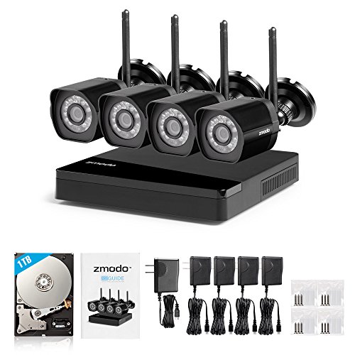 Zmodo Outdoor Wireless Security Camera, 1080P HD Plug-in Camera, Night ...