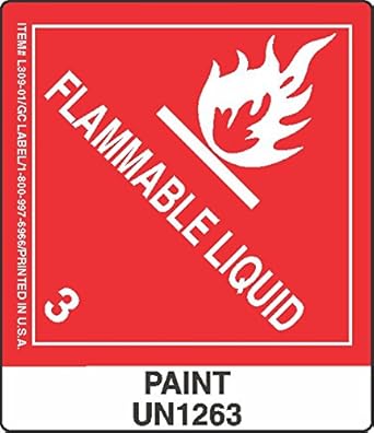 GC Labels-L309P09, Paint UN1263, Roll of 500 Labels: Amazon.com ...