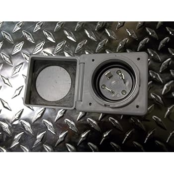 30 amp RV power inlet box, white - - Amazon.com