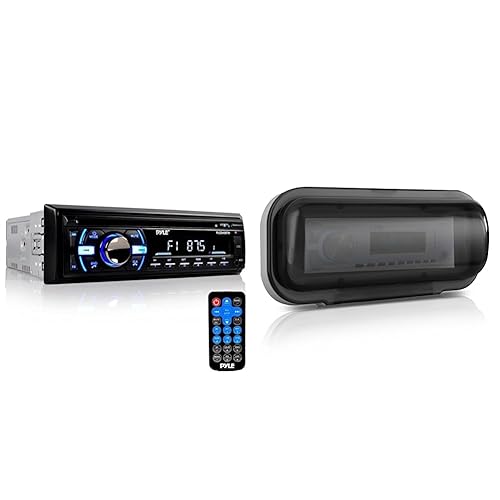 Water Resistant Marine Stereo Cover - Smoke Colored Heavy Duty Boat ...