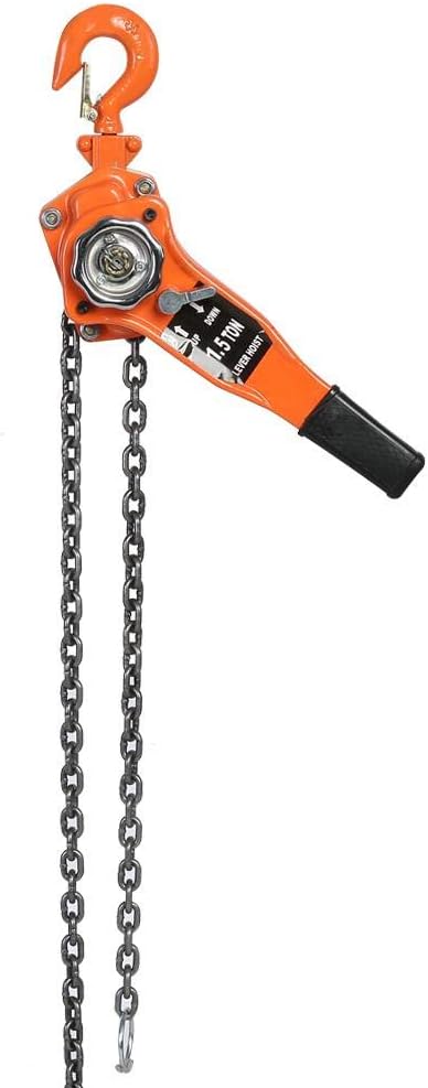 Qiilu Polea de cadenas mano cadena de elevación 3 m Altura de elevación ...