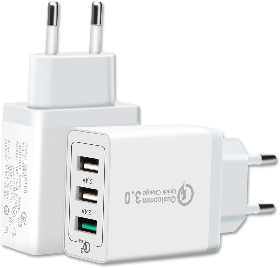 Cargador USB Multiple Qualcomm Quick Charge 3.0: Amazon.es: Electrónica