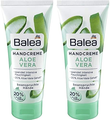 Balea Hand Cream with 20% Aloe Vera Content 2 x 100 ml, Germany in ...