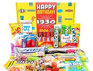 Amazon.com : Woodstock Candy ~ 1930 90th Birthday Gift Box of Nostalgic ...