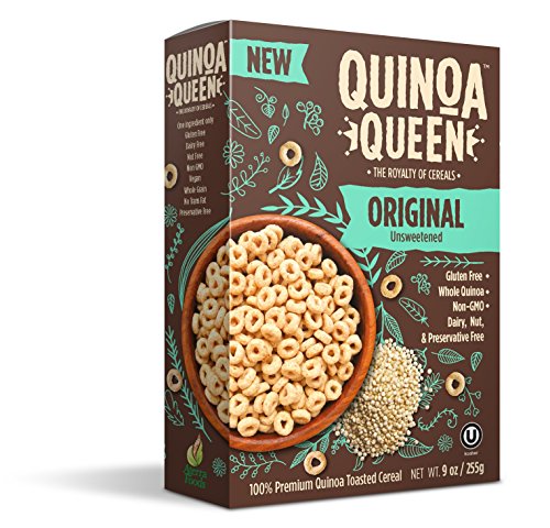 Quinoa Queen Cereal (Pack of 4), Original Unsweetened, Gluten Free ...