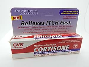 Amazon.com : CVS Cortisone Cream Itch for Rash Eczema Redness ...