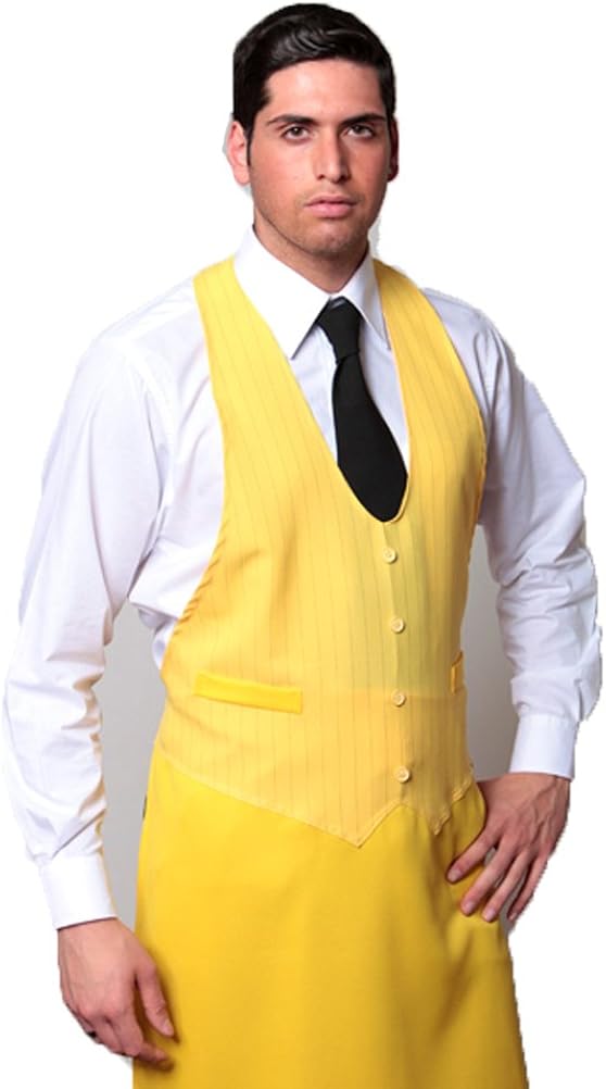 Grembiule Pettorina Divisa Cucina Ristorante Gilet Uomo Sala Pizzeria ...