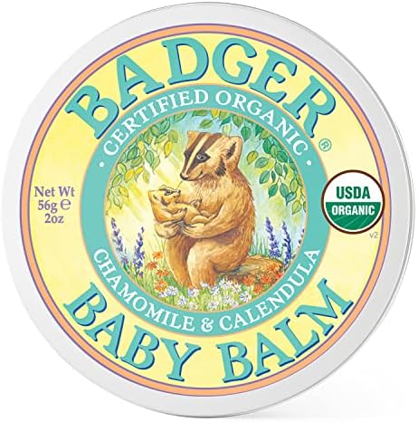 Badger - Baby Balm, Chamomile & Calendula, Certified Organic Baby Balm ...